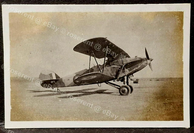 WW2 DESERT WAR - a Hawker Biplane Hawker Audax ? small original photo 7 ...