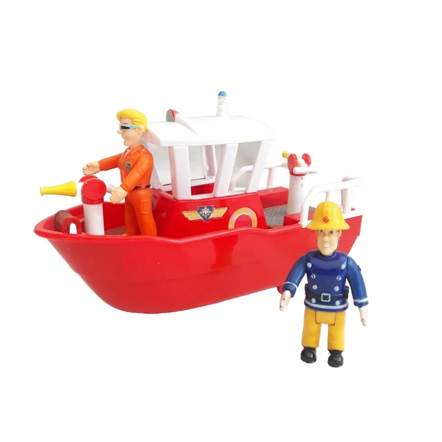 FIREMAN SAM RED Boat Vehicle And Figures Toy Bundle Cbeebies Titan £11. ...