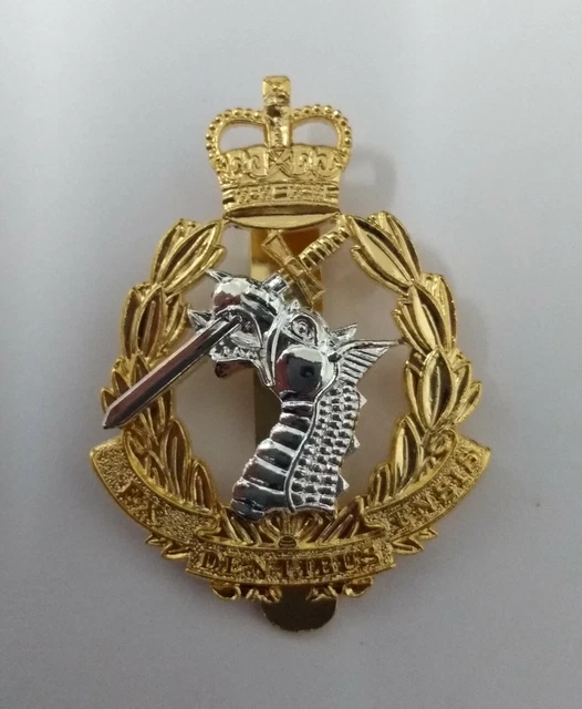 VÉRITABLE BRITISH ARMY Radc Dentaire Corps Issue Insignes Métal Chapeau ...