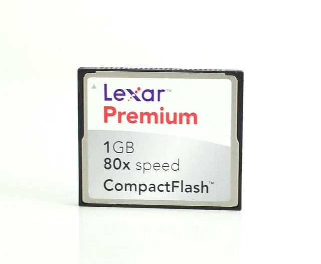LEXAR PREMIUM 1GB 80x Compact Flash CF Memory Card DSLR Cameras £4.99 ...
