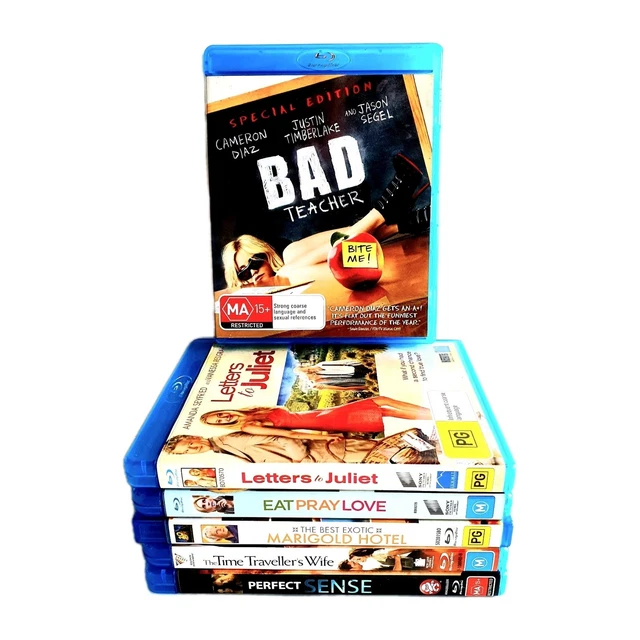 BAD TEACHER BLU-RAY 6 x Movie Bundle, Romance, Comedy, Drama, Region B ...