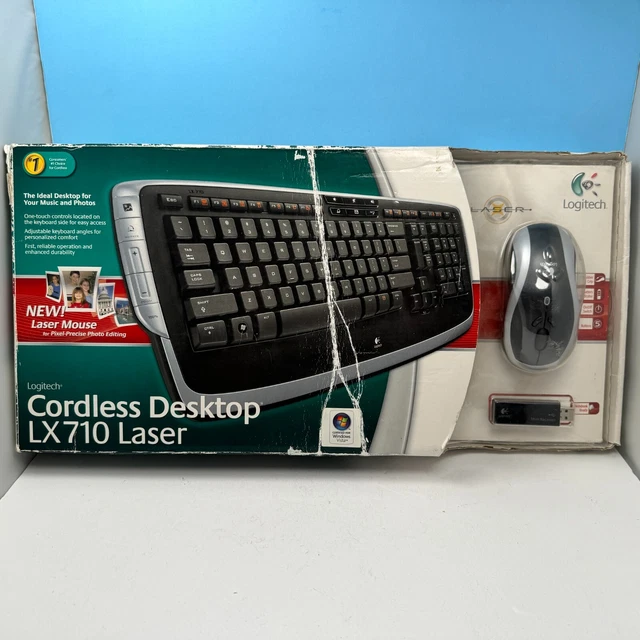 TECLADO Y RATÓN láser Logitech inalámbrico de escritorio LX710 967670-0403 NUEVO EUR 84,93 ...
