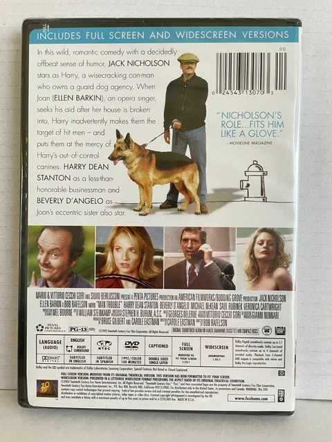 MAN TROUBLE (DVD, 2004) Jack Nicholson Ellen Barkin Comedy Movie Sealed ...