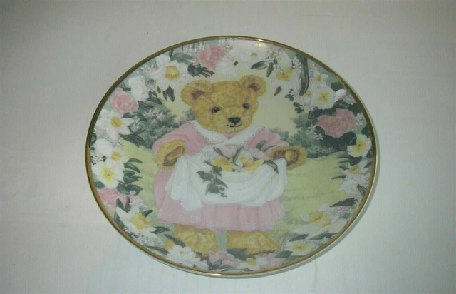 FRANKLIN MINT TEDDYS Spring Bouquet Collectors Plate $9.99 - PicClick