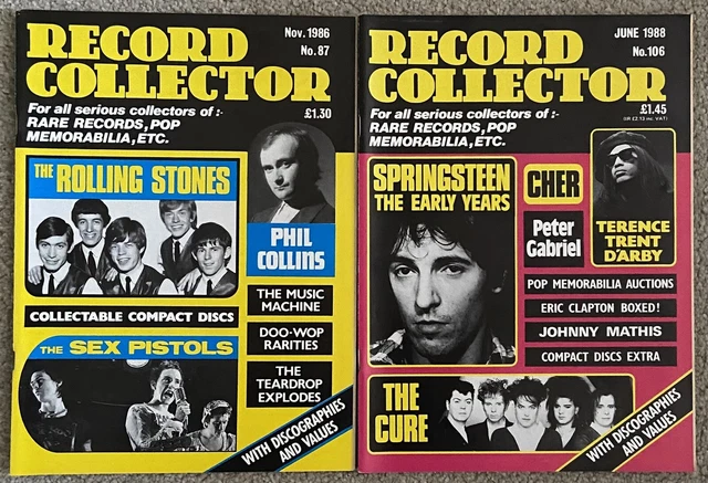 RECORD COLLECTOR MAGAZINE Issues 87, 106 Phil Collins, Peter Gabriel £9 ...