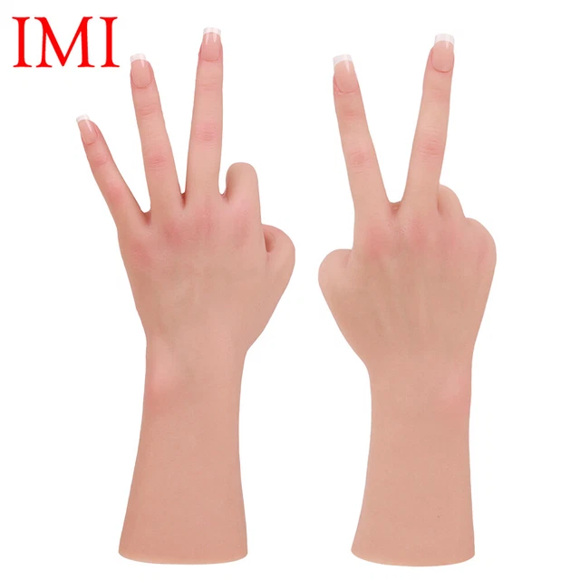 LIFELIKE SILICONE HAND Mannequin Realistic Female Hand Model for ...