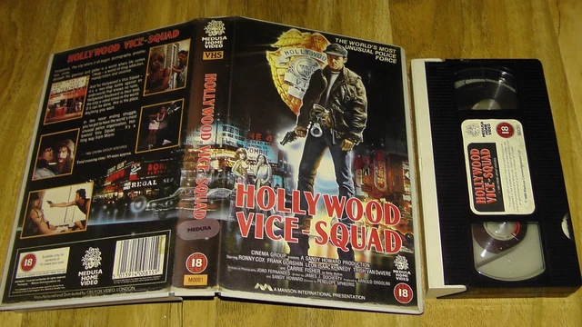 HOLLYWOOD VICE SQUAD VHS Video Big Box Ex Rental Cert Medusa £9.99 ...