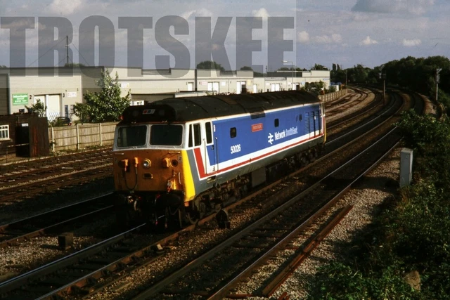 35MM SLIDE BR British Rail Diesel Loco Class 50 50026 1988 Oxford Stn ...