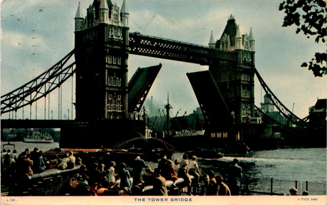 LONDON, HISTORY, ICONIC landmarks, Tower Bridge, King George V Postcard ...