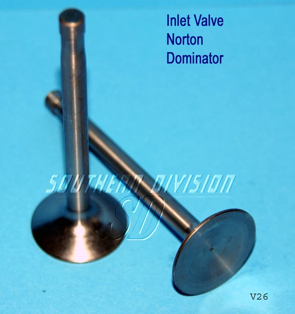 V26 NORTON INLET Valve Inlet Valve Dominator 77 88 99 06-6974 NM17221 £ ...