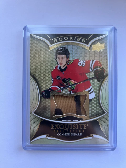 2023-24 EXQUISITE COLLECTION Connor Bedard Gold Relic Patch /25 $1,200. ...