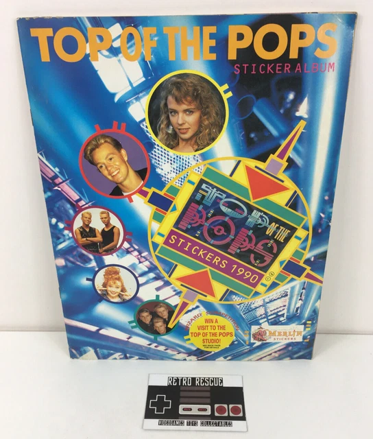 TOP OF THE Pops Official Sticker Album NEW Empty Vintage Merlin 90s ...