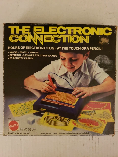 70S MATTEL THE ELECTRONIC CONNECTION HANDHELD GAME WITH BOX BOARD GAME ...
