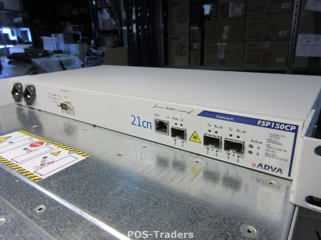 ADVA FSP150CP F150 Gigabit Network Rackmount Optical Fibre Access SFP ...