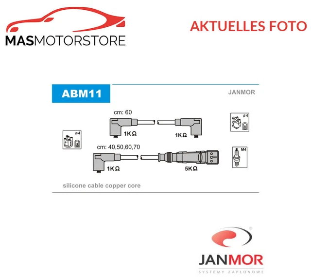 KIT TUBI ACCENSIONE Cavo Accensione Janmor Abm11 G Nuovo Qualità Oe EUR 42,95 - PicClick IT