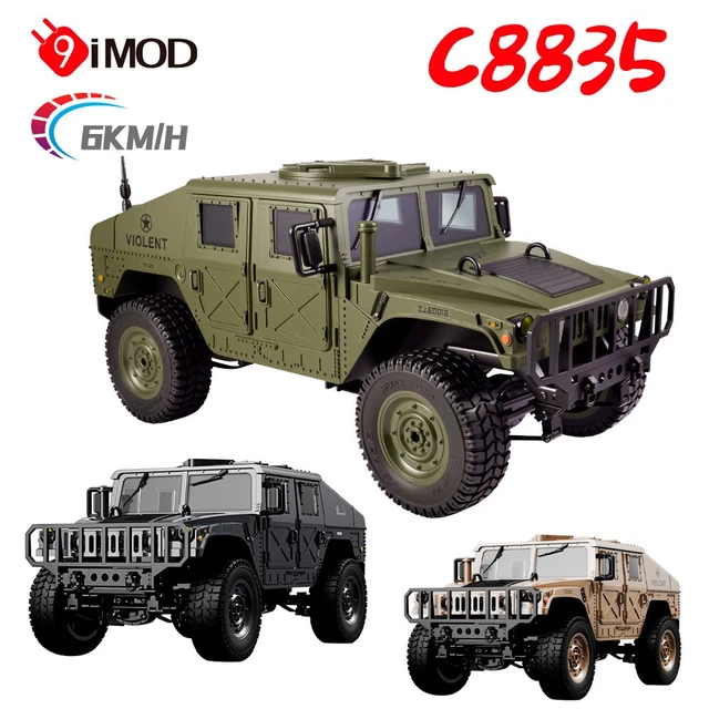 JJRC C8835 1/16 RC Military Jeep 4WD 2.4G Climbing 50M Distance Remote ...