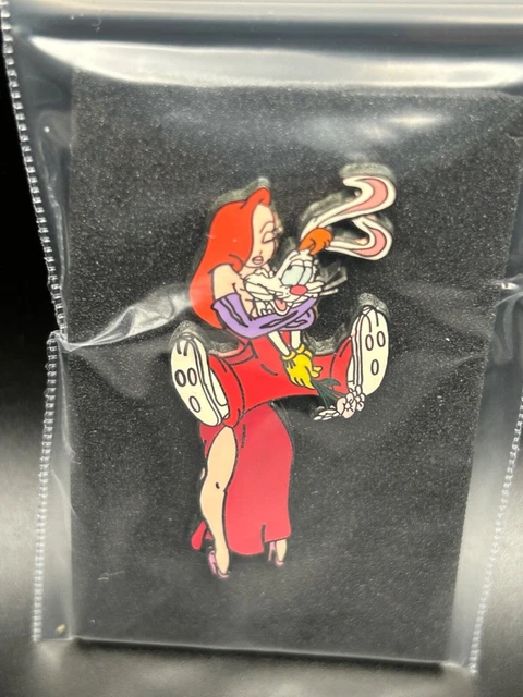 DISNEYLAND 10TH ANNIVERSARY Who Framed Roger Rabbit Pin Jessica Hugging ...