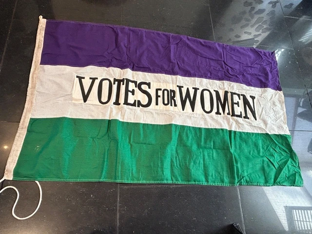 Original Women Suffragette Votes For Women Flag Dated 1910 London £1150 Picclick Uk