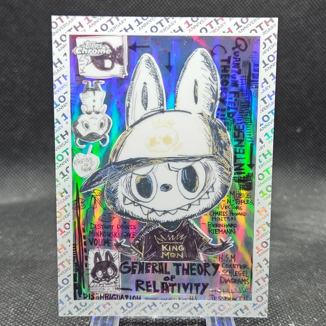 2025 TOPPS CHROME Labubu 10th Anniversary Heaven 10th Anniversary Logo ...