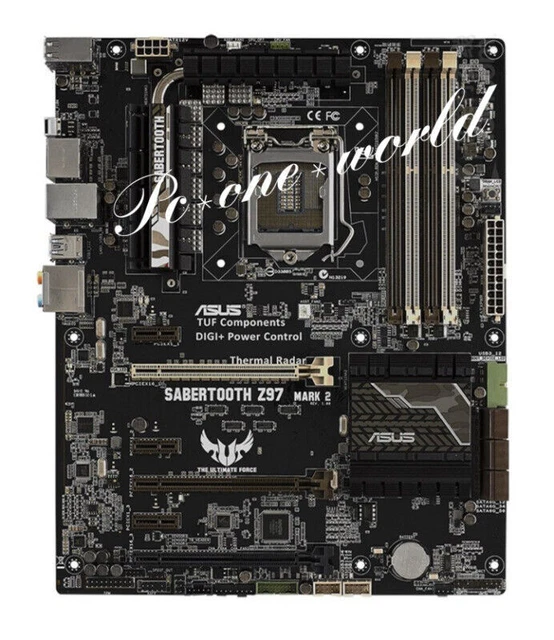 ASUS SABERTOOTH Z97 MARK2 DDR3 DIMM Intel Z97 LGA 1150 Motherboard USB3 ...