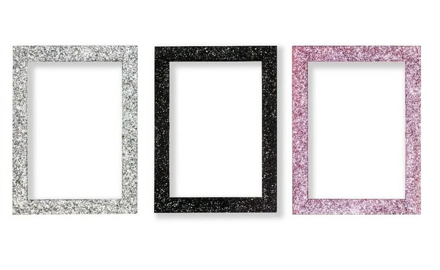 MODERN GLITTER RANGE Photo Frame Sparkling Glitter Effect Picture Photo ...
