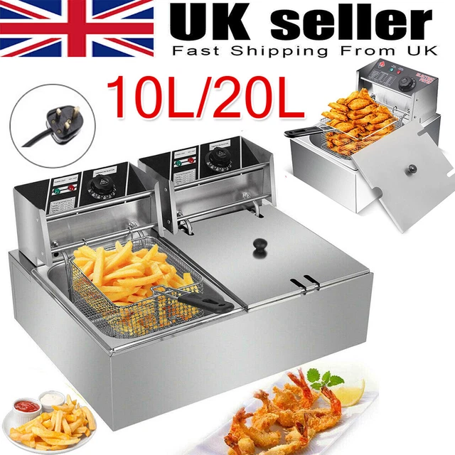COMMERCIAL ELECTRIC DEEP Fryer Fat Chip Single Dual Tank Stainless ...