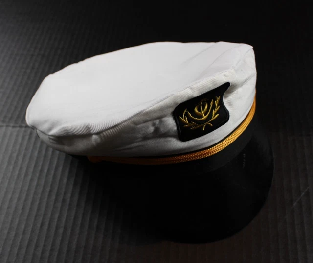 ADULT YACHT BOAT Captain Hat Navy Cap Ship Sailor Costume Party £5.49 ...