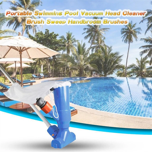 PORTABLE SWIMMING POOL Spa Suction Vacuum Head Cleaner Cleaning Kit ...