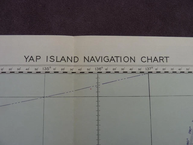 WW2 RAAF - Original Military Map Of Yap (Japanese Held Island) - Dated ...