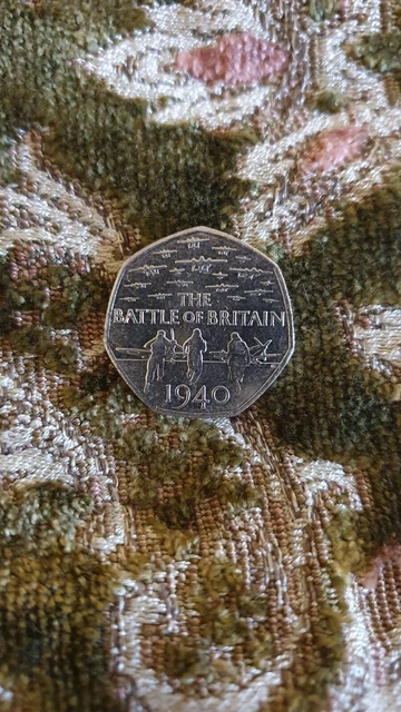 RARE, THE BATTLE of britain 1940 50p coin 2015 $265.75 - PicClick