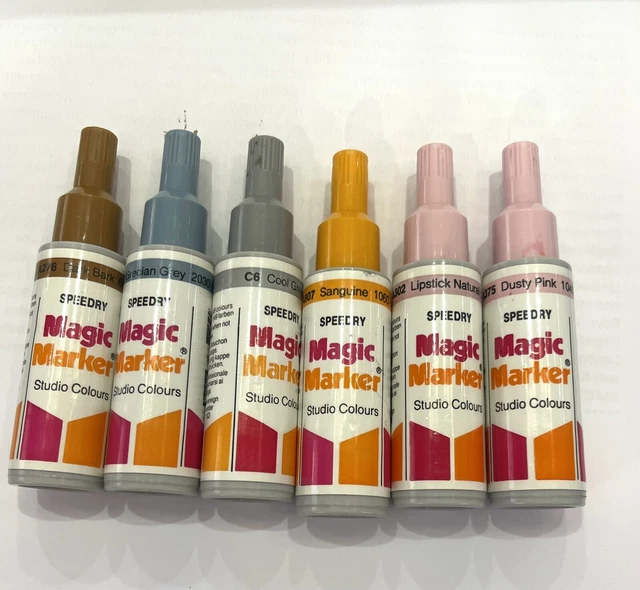 MAGIC MARKER SPEEDRY Royal Sovereign - Copic Sharpie Pentel - 6 Pens £5 ...