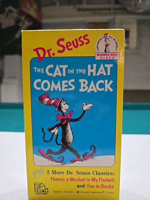 THE CAT IN the Hat Comes Back. Dr. Seuss Beginner Book Video VHS Tape ...