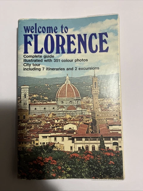 WELCOME TO FLORENCE: Complete Illustrated Guide vintage 1978 paperback ...