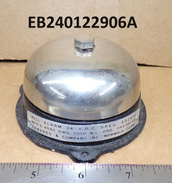 ANTIQUE AUDIO TRANSFORMER Aircraft Alarm Bell PN: 5939/1144-DAY44 ...
