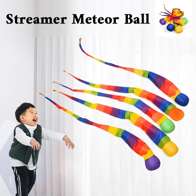 STREAMER METEOR BALL Child Kindergarten Hand Throwing Ball Toys ...