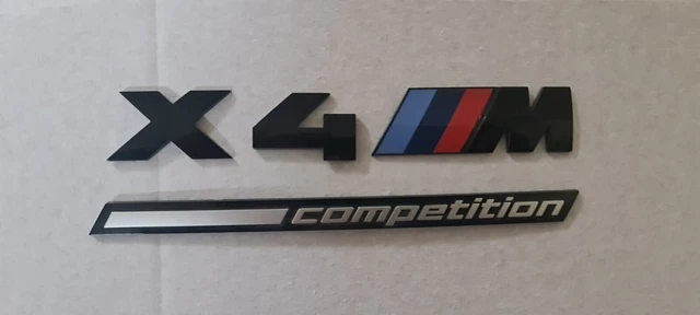 ORIGINAL BMW X4 M Competition Kofferraum hinten schwarz Emblem ...
