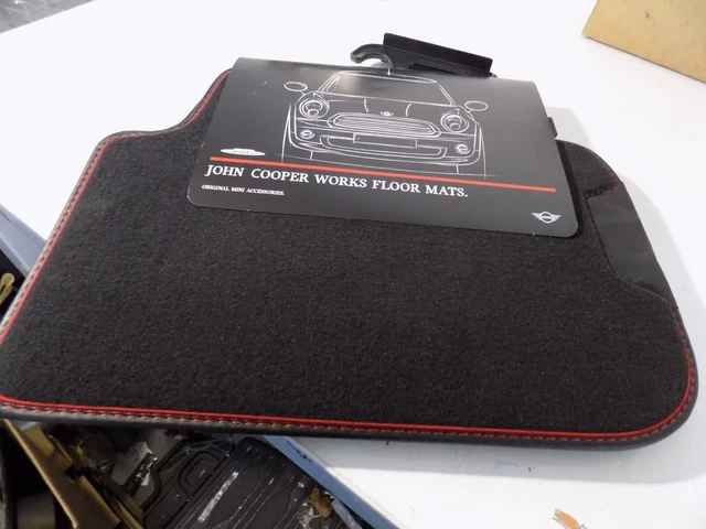 GENUINE MINI CLUBMAN F54 2014-2019 JCW Rear Carpet Mats 51472469132 £54 ...