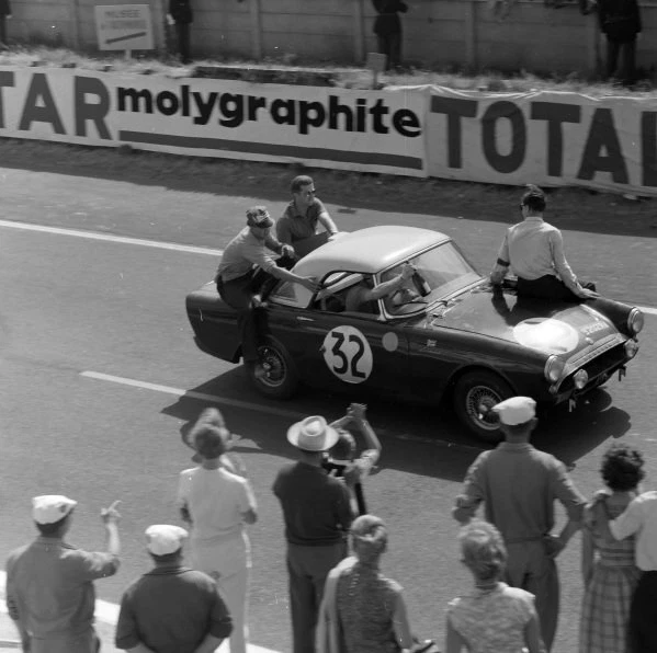 PETER HARPER & Peter Procter, Sunbeam Talbot Le Mans 1962 Racing Old ...