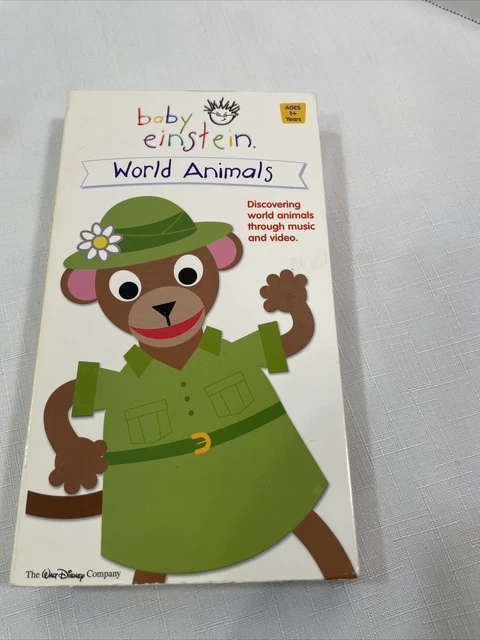 BABY EINSTEIN WORLD Animals VHS Disney Discovering World Animals ...