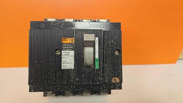 MERLIN GERIN COMPACT C101N 40Amp Circuit Breaker MCCB 28/40A 4P ...