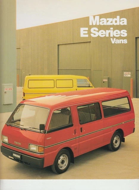 1986 MAZDA E-SERIES VANS 6p Australian Brochure E1800 E2000 E2200 ...