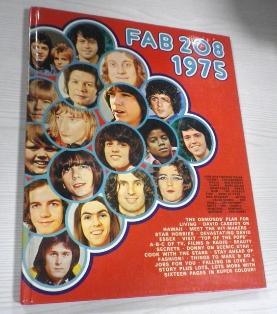 FAB 208 ANNUAL 1975 Osmonds The Jackson Five Marc Bolan Slade + mode ...