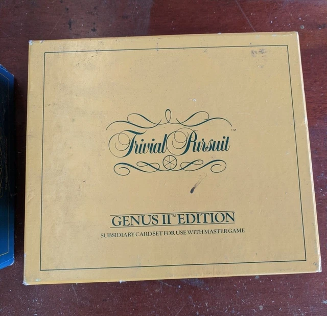 TRIVIAL PURSUIT GENUS II Edition extremely rare great condition EUR 15 ...