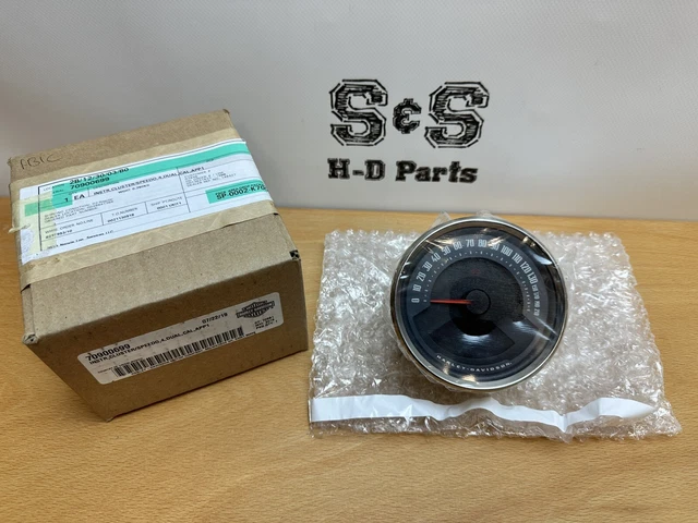 GENUINE HARLEY-DAVIDSON SOFTAIL MK8 SPEEDOMETER 4" Calibrated Dual ...