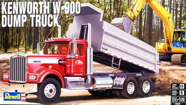 KENWORTH W-900 DUMP Truck Kipplaster LKW 1:25 Model Kit Bausatz Revell ...