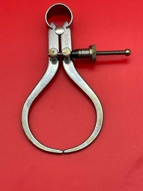 STARRETT 79B-3 YANKEE Spring-Type Outside Caliper, Spring Nut, 3" IN ...