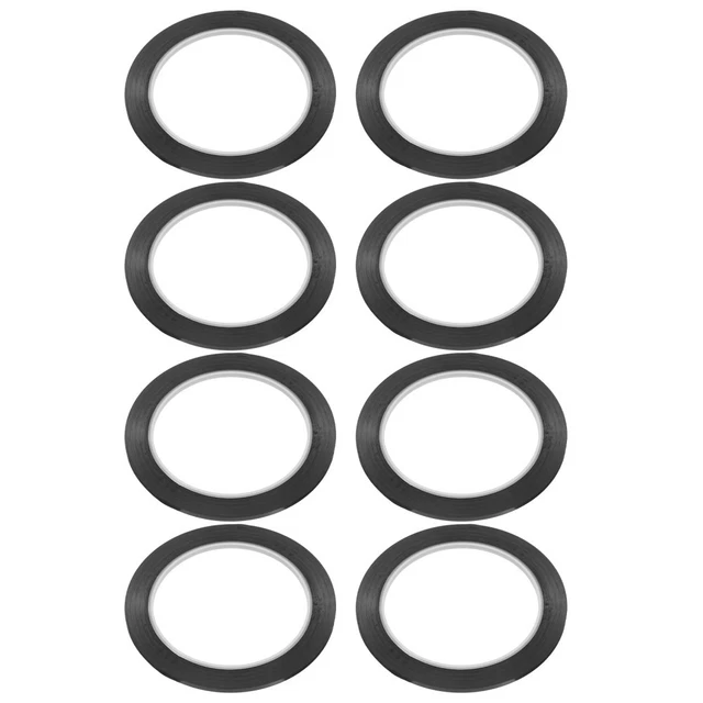 8PCS BORDER ADHESIVE Tape Art Tape Self-adhesive Grid Marking Tapes ...