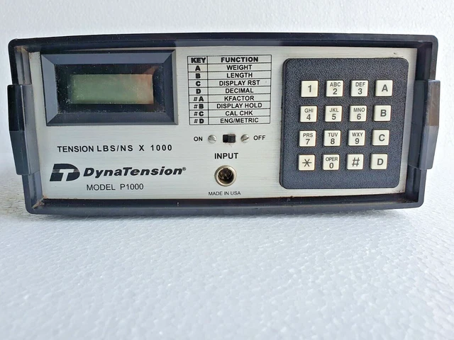 DYNATENSION P1000 DYNA Tension Meter, tension LBS/NS X 1000 £245.76 ...