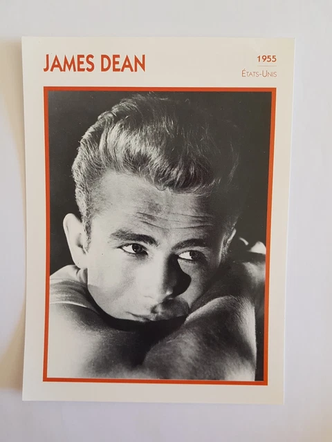 JAMES DEAN - Carte Fiche Cinema Portrait De Star EUR 2,50 - PicClick FR
