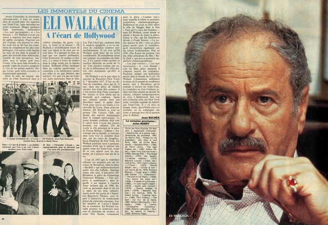COUPURE DE PRESSE Clipping 1986 Eli Wallach (4 pages) EUR 5,00 - PicClick FR